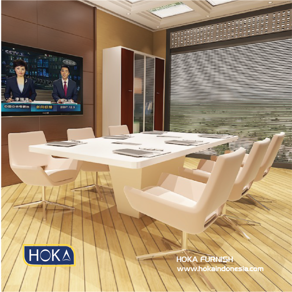 Meja Rapat HOKA HFH-M027 Plywood Finishing HPL - Jasa Desain Interior ...