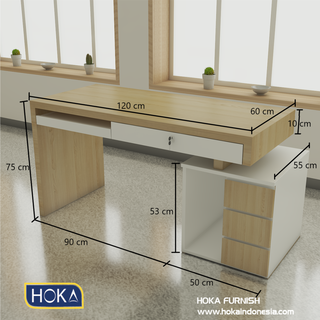 Meja Staff / Kantor HFH-S056 - Hoka Indonesia - Jasa Desain Interior ...