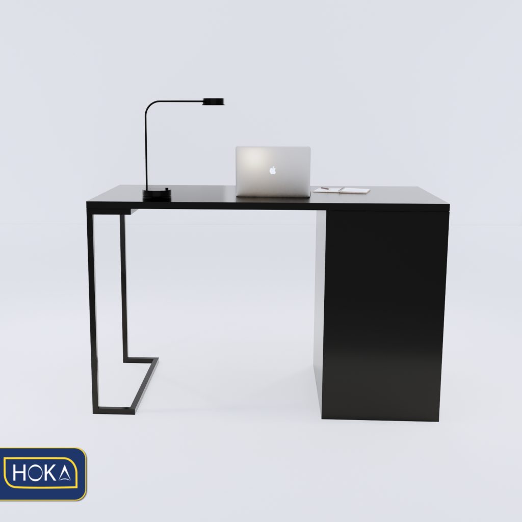 Meja Kantor HOKA HFH-S099 Plywood Finishing HPL Kaki Metal Painting ...