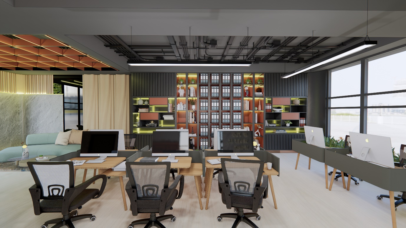 DESAIN INTERIOR INDUSTRIAL MODERN COCOK UNTUK KANTOR KEKINIAN - Jasa ...